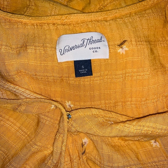 Universal Thread | Tops | Universal Thread Mustard Yellow Wrap Blouse ...